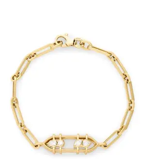JADE TRAU Yellow And Diamond Posey Bracelet - Gold