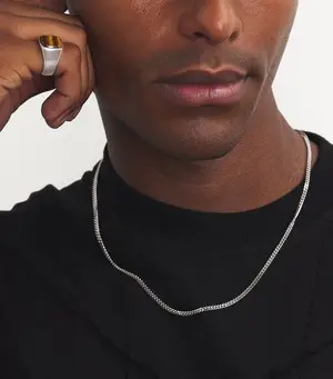Tom Wood Cushion Sterling Tiger Eye Ring