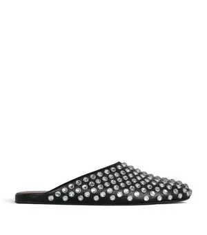Alaïa Leather Embellished Mules