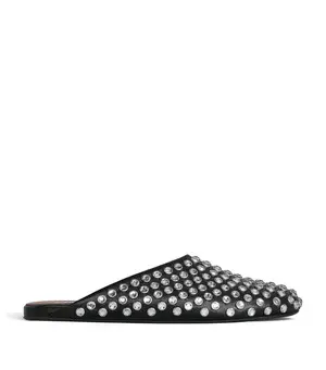 Alaïa Leather Embellished Mules