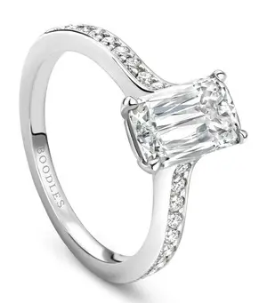 BOODLES Platinum And Diamond Harmony Ring - Silver