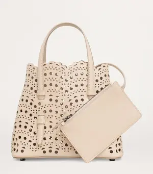 Alaïa Leather Mina 20 Top-handle Bag