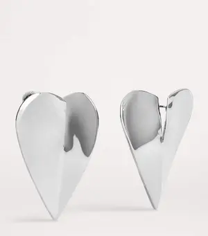Alaïa Le Coeur Stud Earrings - Silver