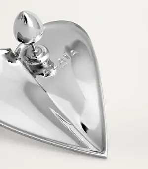 Alaïa Le Coeur Stud Earrings - Silver