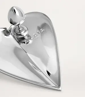 Alaïa Le Coeur Stud Earrings - Silver
