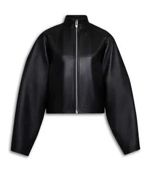 Alaïa Leather Round Jacket