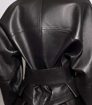 Alaïa Leather Round Jacket