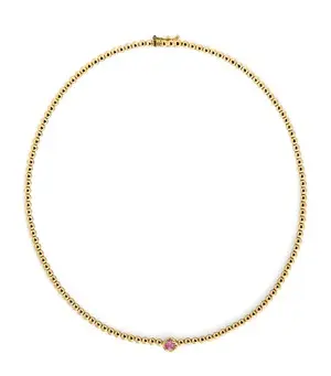 JENNIFER MEYER Illusion Tennis Necklace - Gold