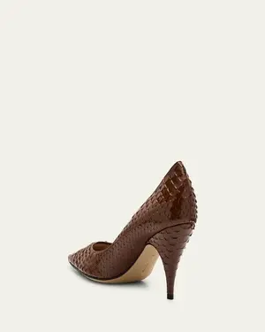THE ROW Liisa Python Stiletto Pumps