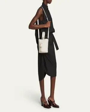 Loewe Mini Pebble Leather Bucket Bag - Sand