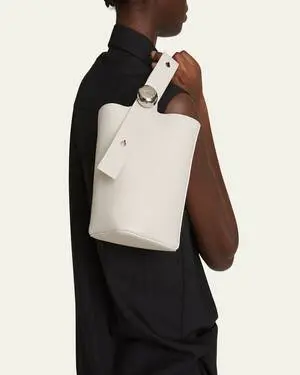 Loewe Mini Pebble Leather Bucket Bag - Sand