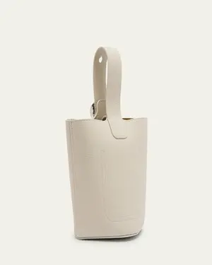 Loewe Mini Pebble Leather Bucket Bag - Sand
