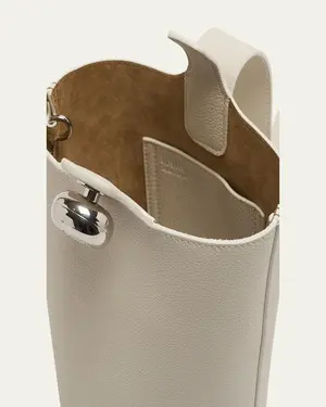 Loewe Mini Pebble Leather Bucket Bag - Sand