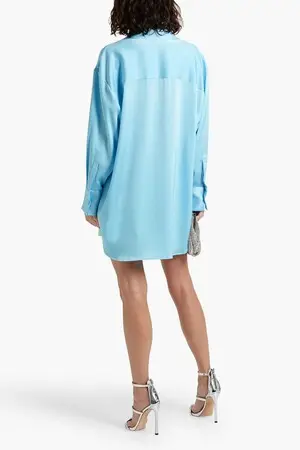 Alex Perry Lovell Oversized Satin-crepe Shirt