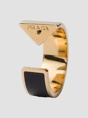Prada Metal Earrings - Black