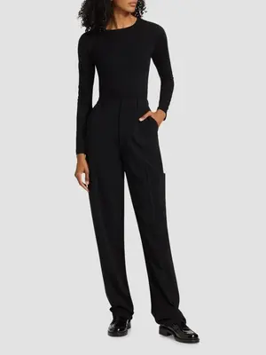 Lapointe Matte Crepe Cargo Trousers