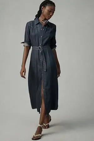 turtleneck dress a line Turtleneck Long Sleeve Mini Dress with Slit and Ribbed Paneling main image 0