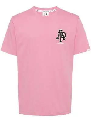 AAPE BY *A BATHING APE Graphic-print Cotton T-shirt - Pink