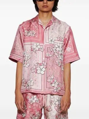 Amiri Bandana Floral Bowling Shirt