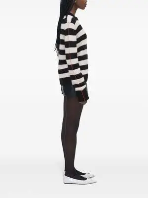 Marc Jacobs Logo-embroidered Striped Jumper
