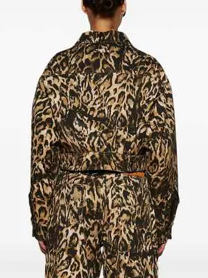 JEAN PAUL GAULTIER Leopard-print Denim Jacket