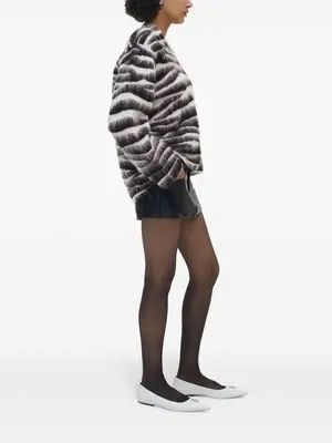 Marc Jacobs Brushed Zebra-intarsia Jumper - Black