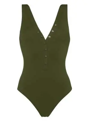 ERES Icône V-neck Swimsuit - Green