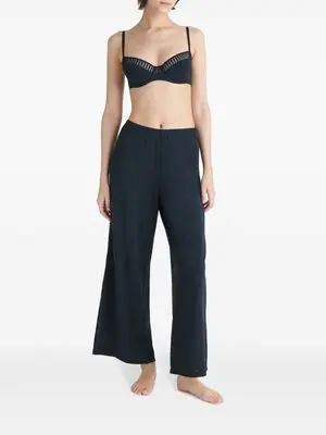 ERES Virginie Graphic Lace Panel Trousers - Blue