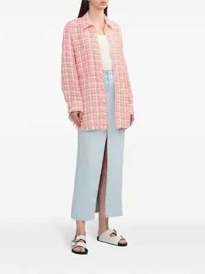 IRO PARIS Plaid Tweed Shirt
