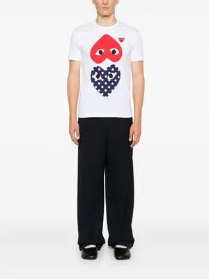 Play Comme Des Garcon Heart-print T-shirt