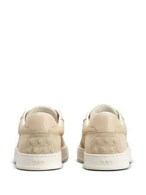 TOD'S Panelled Leather Sneakers - Neutrals