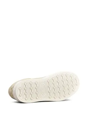 TOD'S Panelled Leather Sneakers - Neutrals