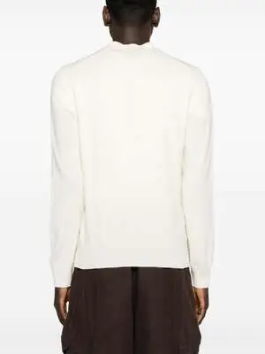 Play Comme Des Garcon Heart-motif Wool Cardigan - Neutrals