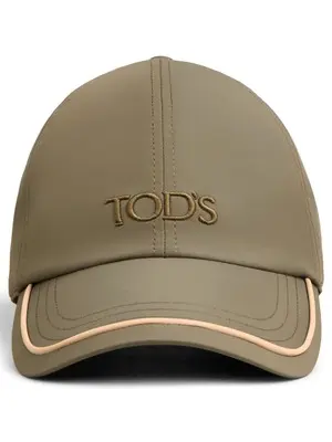 TOD'S Logo-Embroidered Baseball Cap Green