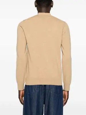 Play Comme Des Garcon Heart-motif Wool Cardigan - Yellow