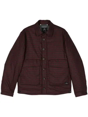 Paul Smith Plaid Wool-blend Flannel Jacket