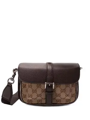 Gucci Gg Canvas Shoulder Bag - Brown
