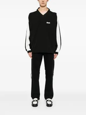 Rhude Raven Sweatshirt With Colorblock Design - Black