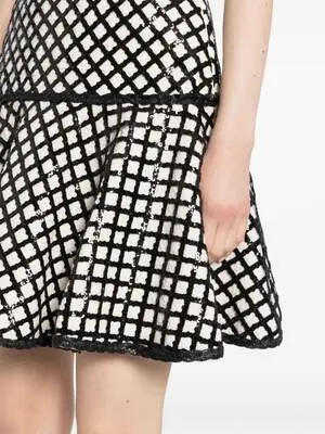 Giambattista Valli Sequined Bouclé Skirt