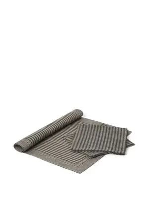 Brunello Cucinelli Placemat And Napkin Set - Grey