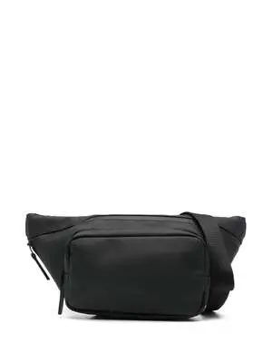Rains Logo-debossed Belt Bag - Black
