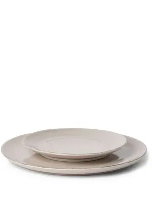 Brunello Cucinelli Ceramic Dining Plates - Brown