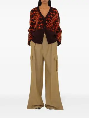 Burberry Fox Wool Cardigan