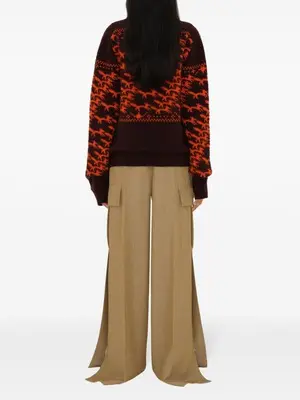 Burberry Fox Wool Cardigan