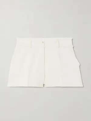 Dolce & Gabbana Frayed Wool-blend Tweed Shorts