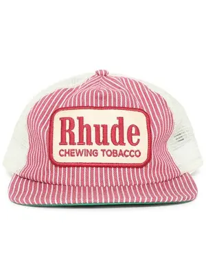 Rhude RHUDE Embroidered Logo Cap Red