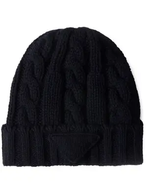 Prada Cashmere Beanie - Blue