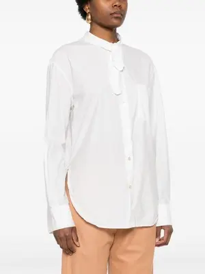 FORTE_FORTE Pussy-bow Cotton Shirt