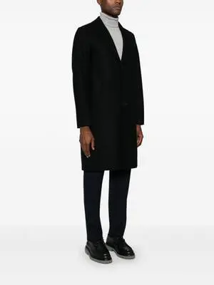 Harris Wharf London Cashmere Pea Coat - Black