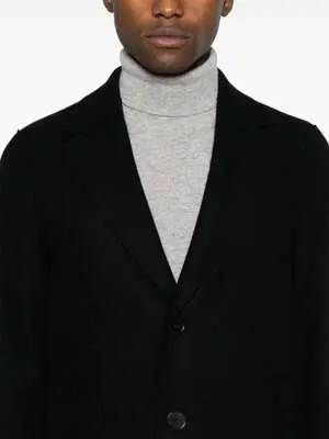 Harris Wharf London Cashmere Pea Coat - Black